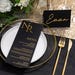Luxury Gold Foil Menu Card With 3D Customized Name Tag - Etsy