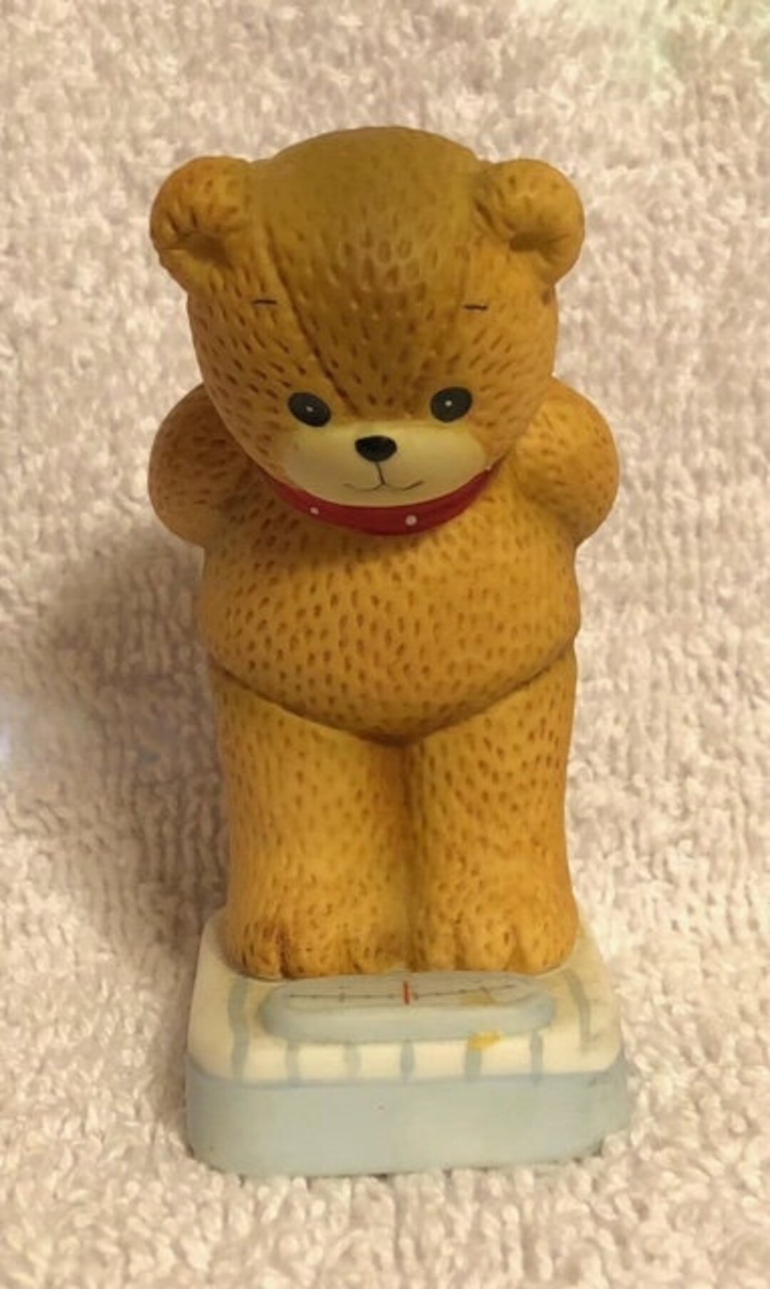 Vintage Enesco "lucy and Me" Lucy Rigg Bear on Weight Scale 1984 ...
