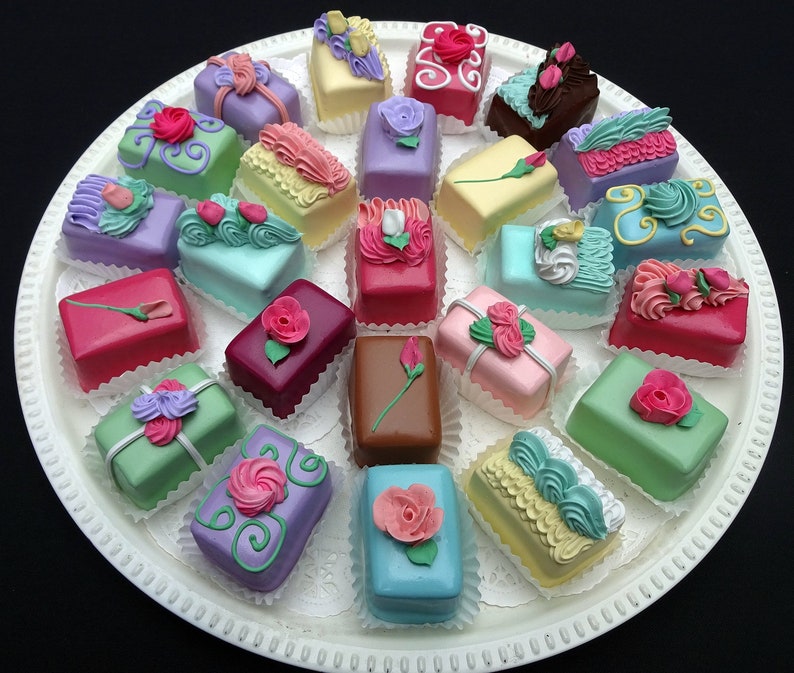 Set of 6 Display Petit Fours Look So Real | Etsy