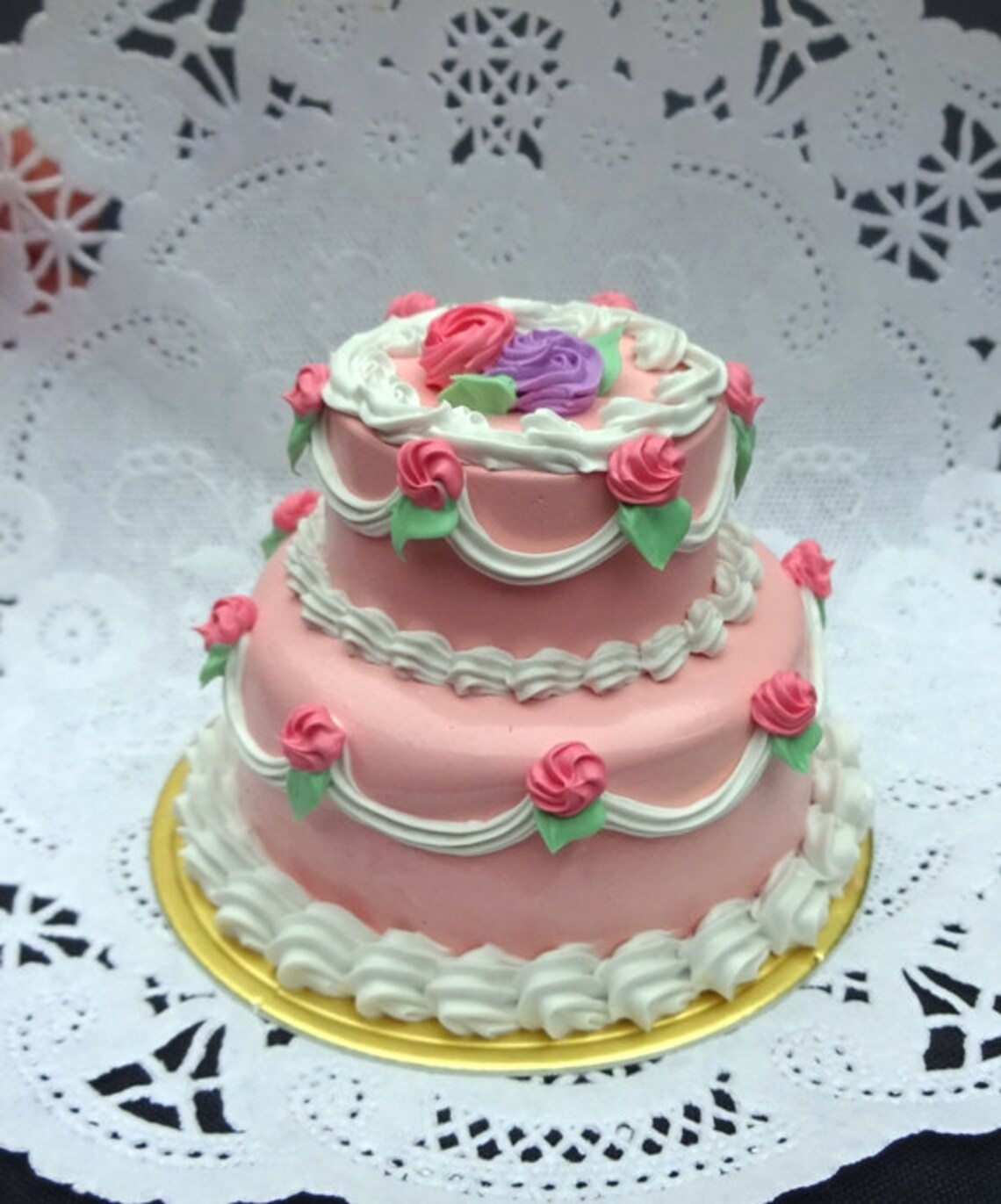 Two Tier Mini Cake Fakes in 6 Colors - Etsy