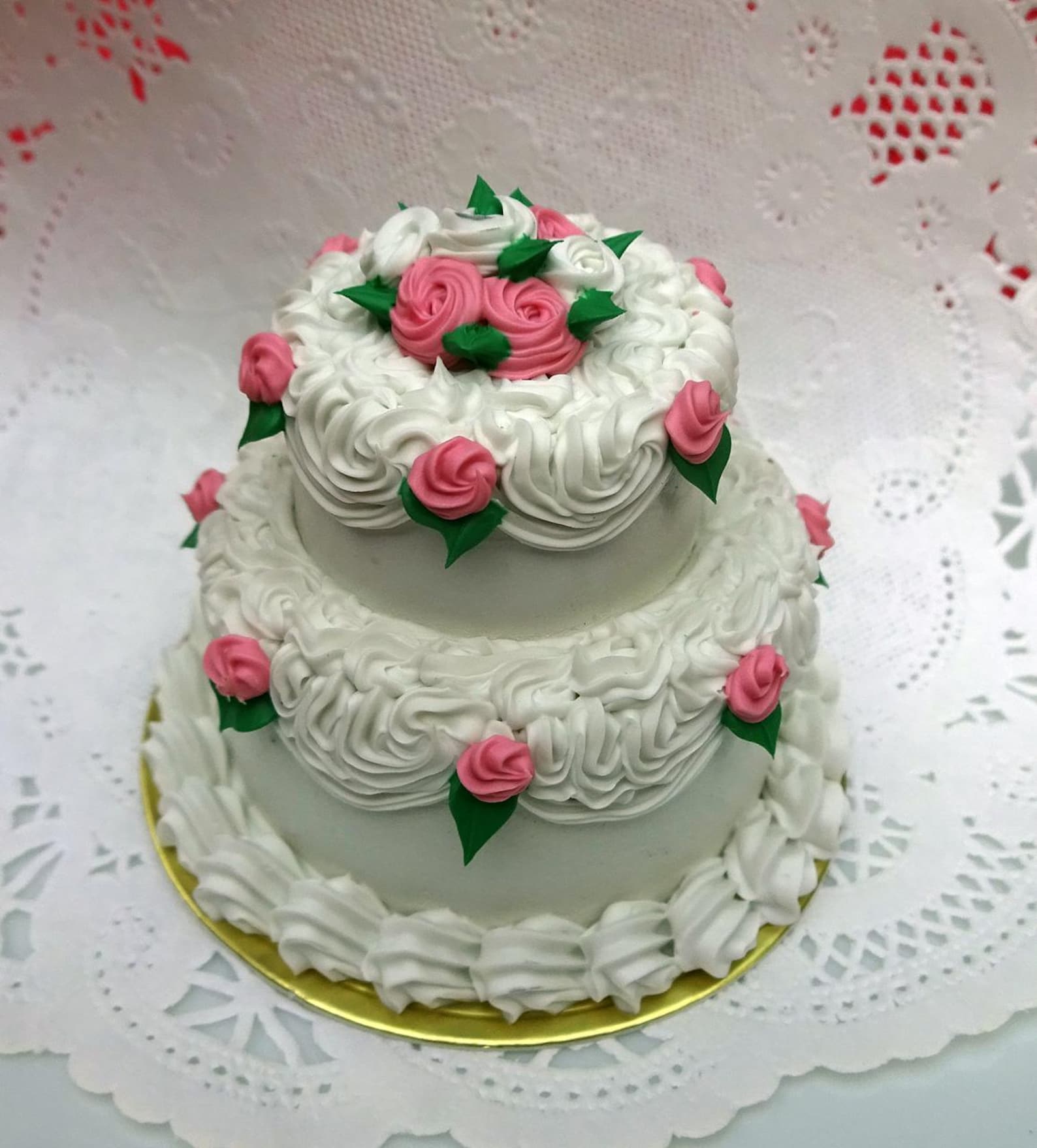 Fake Two Tier White Mini Cake or Wedding Cake - Etsy