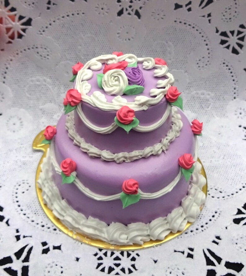 Two Tier Mini Cake Fakes in 6 Colors - Etsy