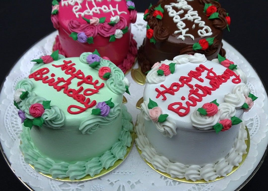 Happy Birthday Mini Cake Fakes - Etsy