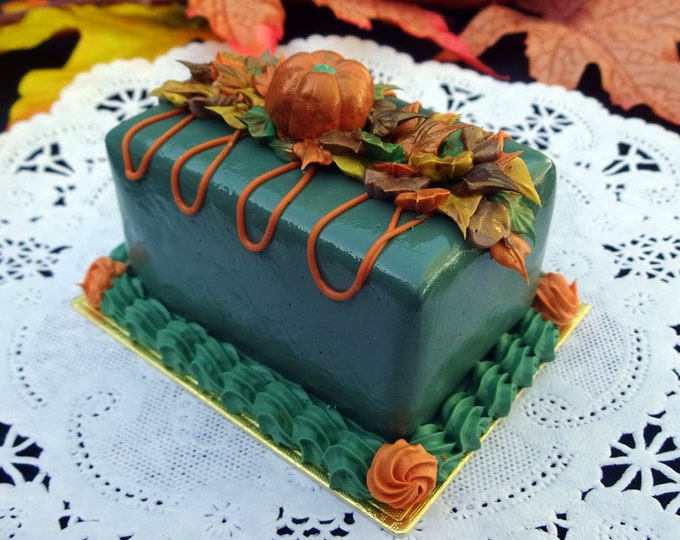 Fall Moss Green Rectangular Mini Cake - Etsy