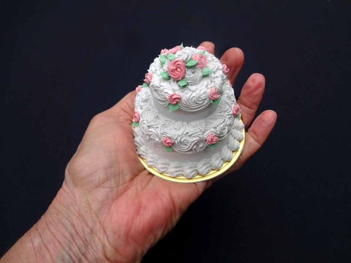 Fake Two Tier White Mini Cake or Wedding Cake - Etsy