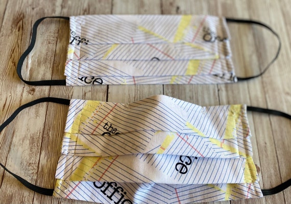 The Office Mask the Office Adult Mask Office Paper Mask | Etsy