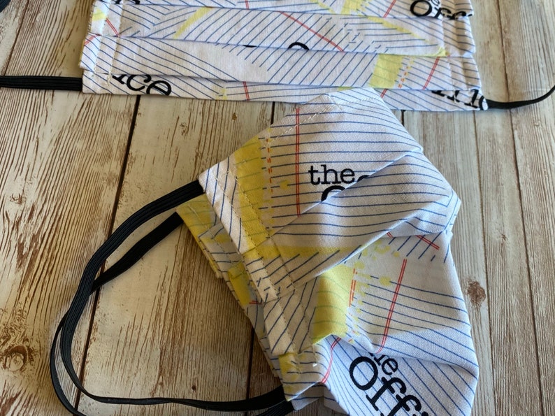 The Office Mask the Office Adult Mask Office Paper Mask | Etsy