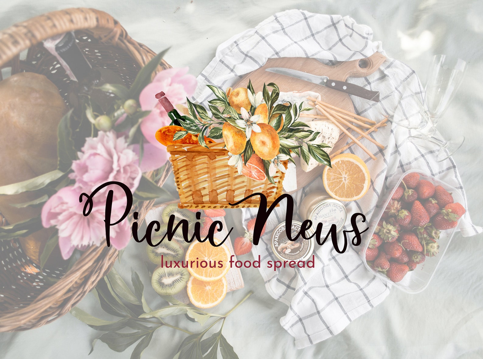 Food Logo Design Picnic Logo Design Rustic Logo Business - Etsy
