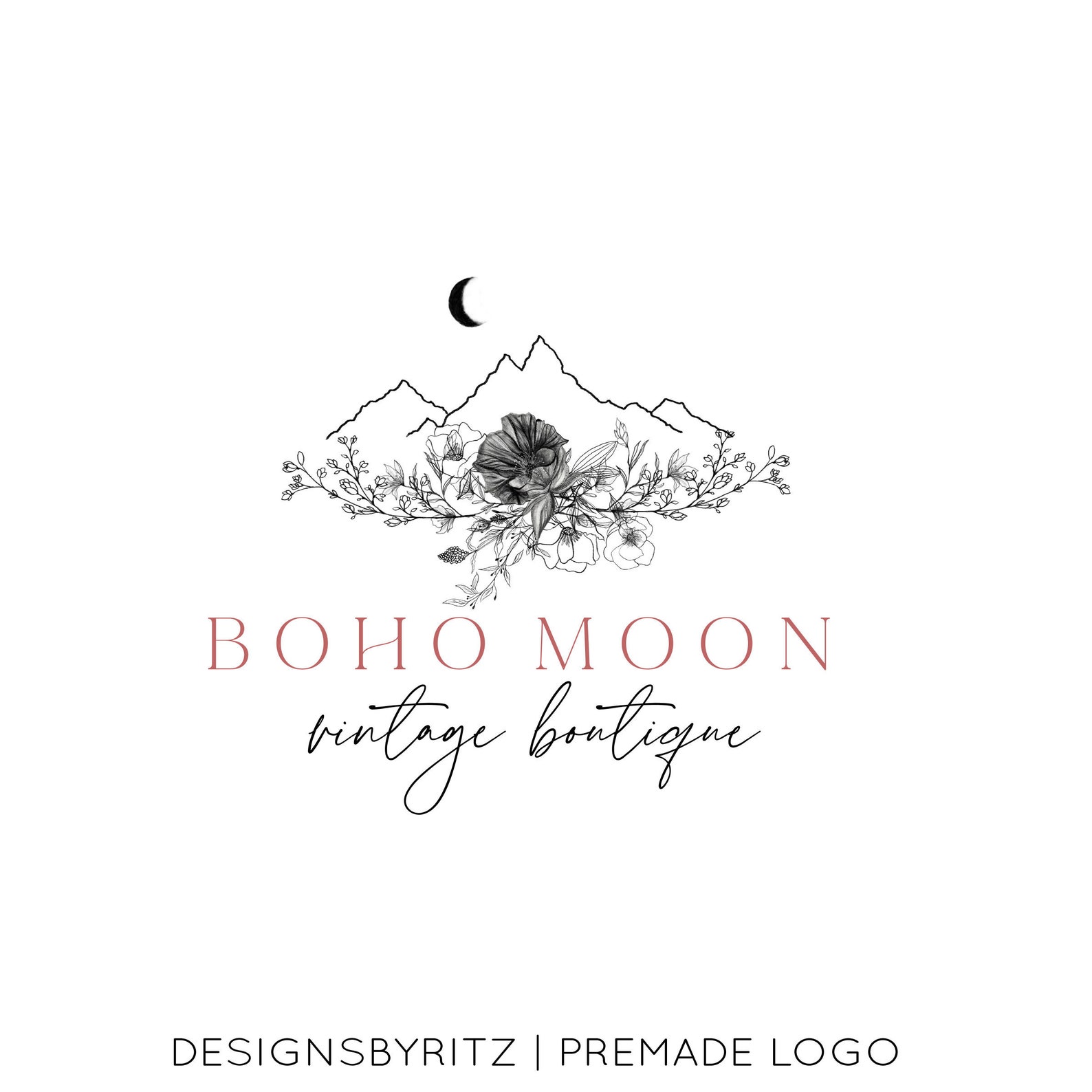 Rustic Logo Design Business Logo Website Logo Vintage Logo | Etsy