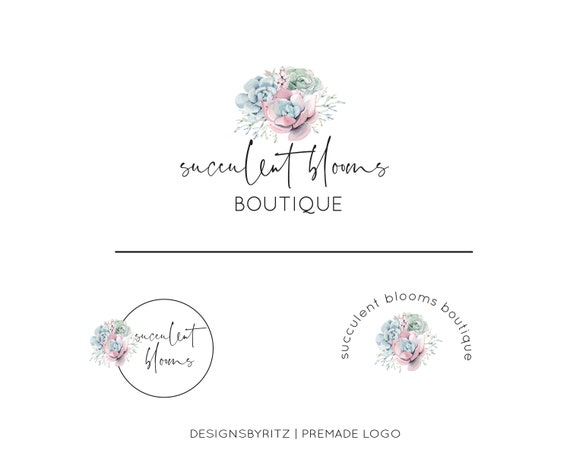 Premade Logo Design Business Logo Simple Text Logo | Etsy