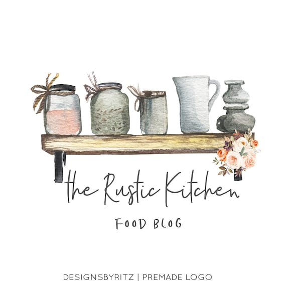 Rustic Logo and Branding Premade Logo Design Kitchen Cafe | Etsy UK