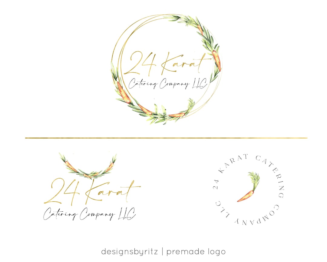 Food Logo Design, Grazing Table Logo Design, Carrot Rustic Logo ...