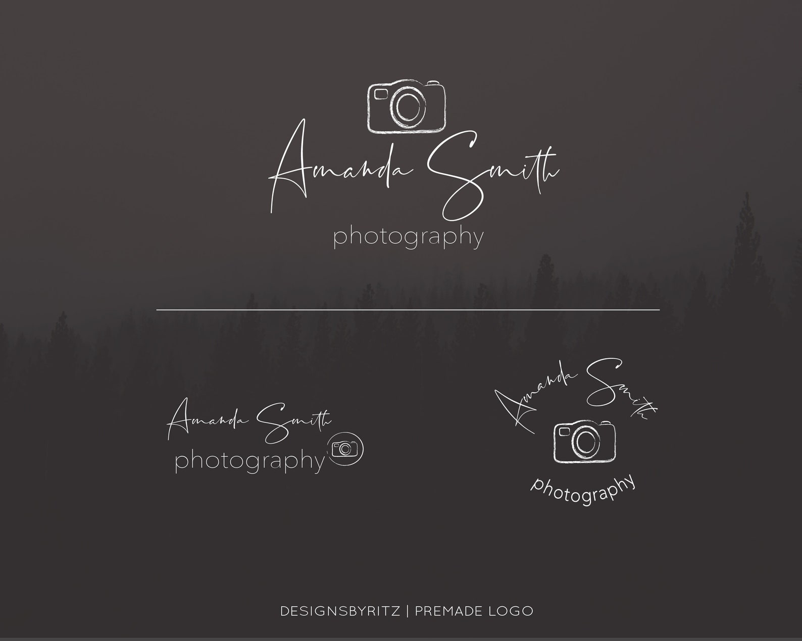 Premade Logo Design Watermark Logo Photography Logo Camera - Etsy