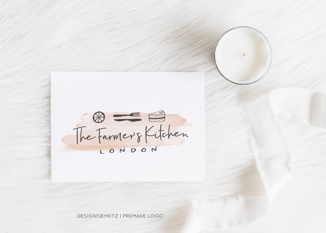 Premade Logo Design Kitchen Logo Cooking Logo Gourmet Logo | Etsy