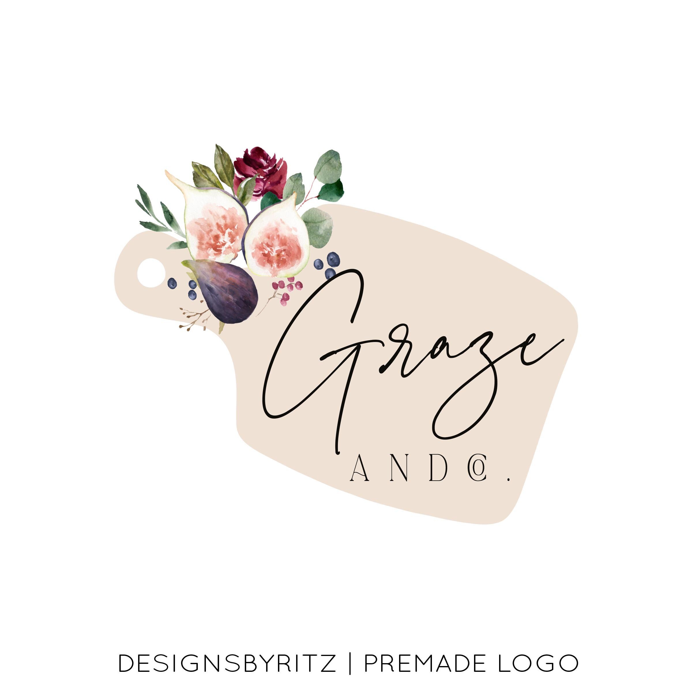 Charcuterie Logo Design Grazing Table Logo Design Rustic - Etsy UK