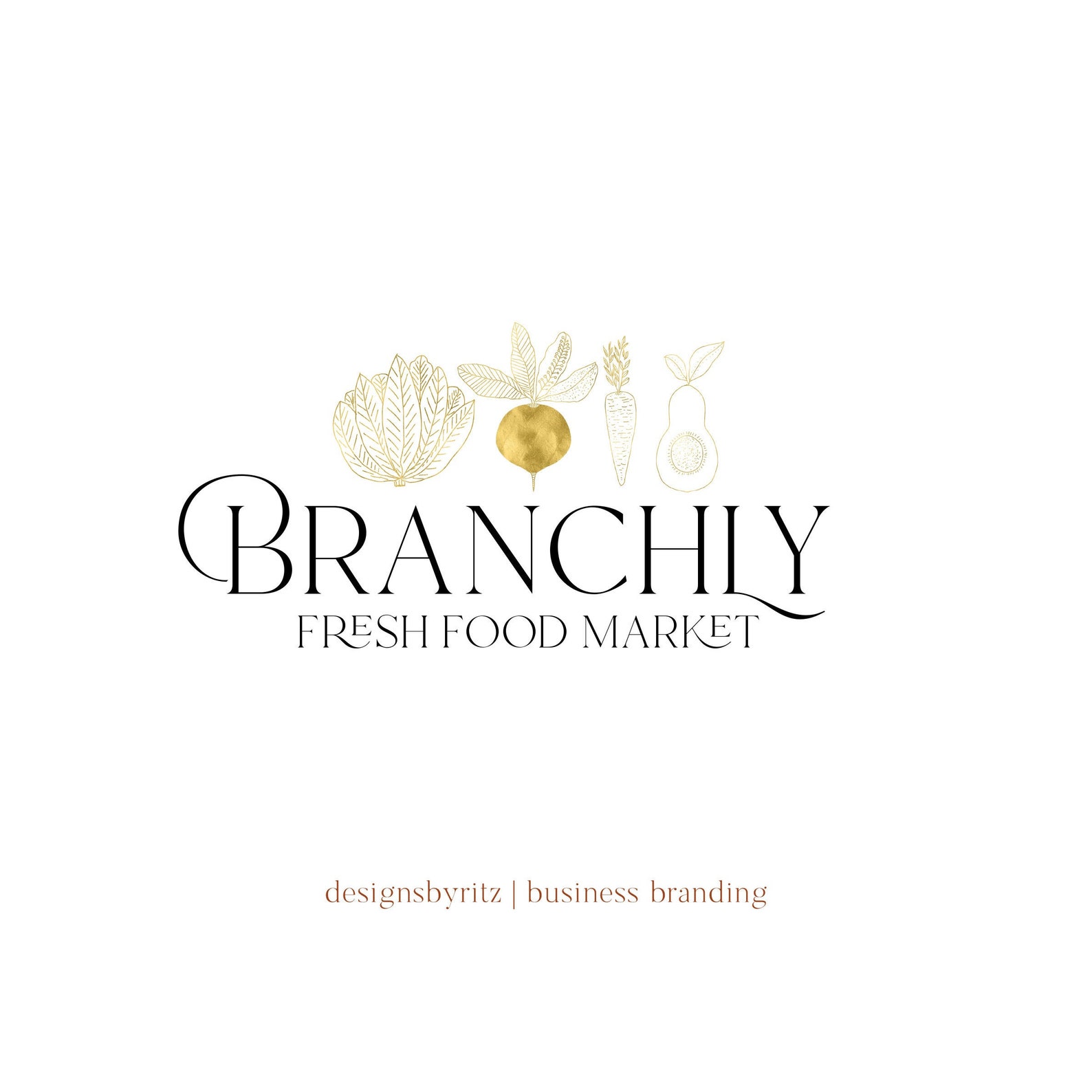 Food Logo Fruit and Vegetable Logo Design Grazing Table Logo | Etsy