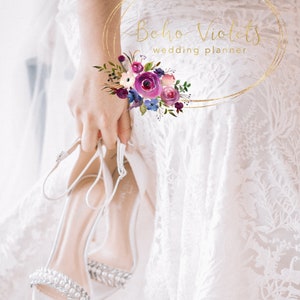 Premade Logo Design Branding Floral Wreath Logo Rustic Boho | Etsy UK