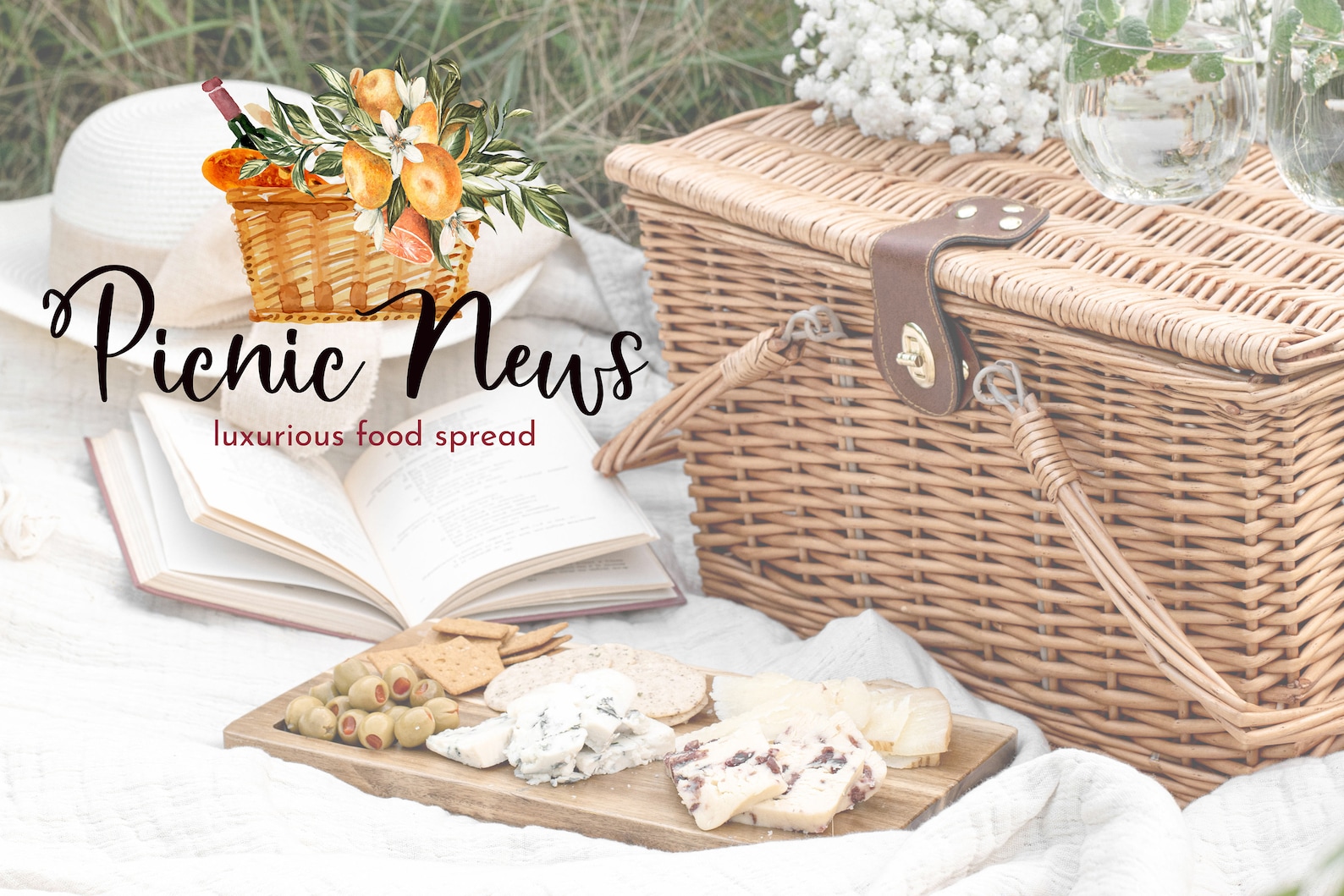 Food Logo Design Picnic Logo Design Rustic Logo Business - Etsy