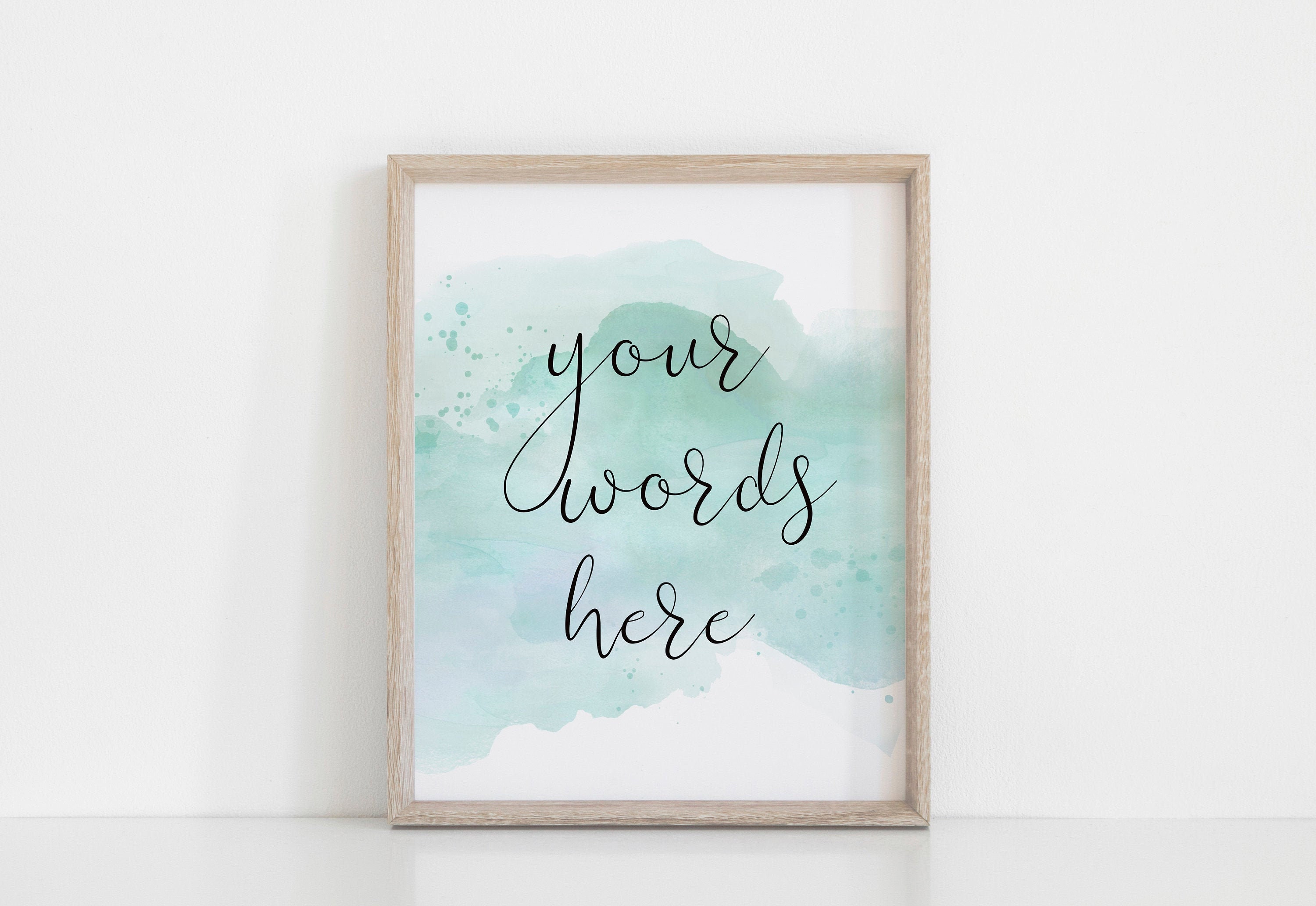 Watercolor Custom Words Printpastel Nursery Printable Art - Etsy UK