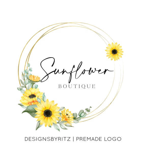 Stationery Premade logo Calligraphy logo Branding kit Watermark Vector ...