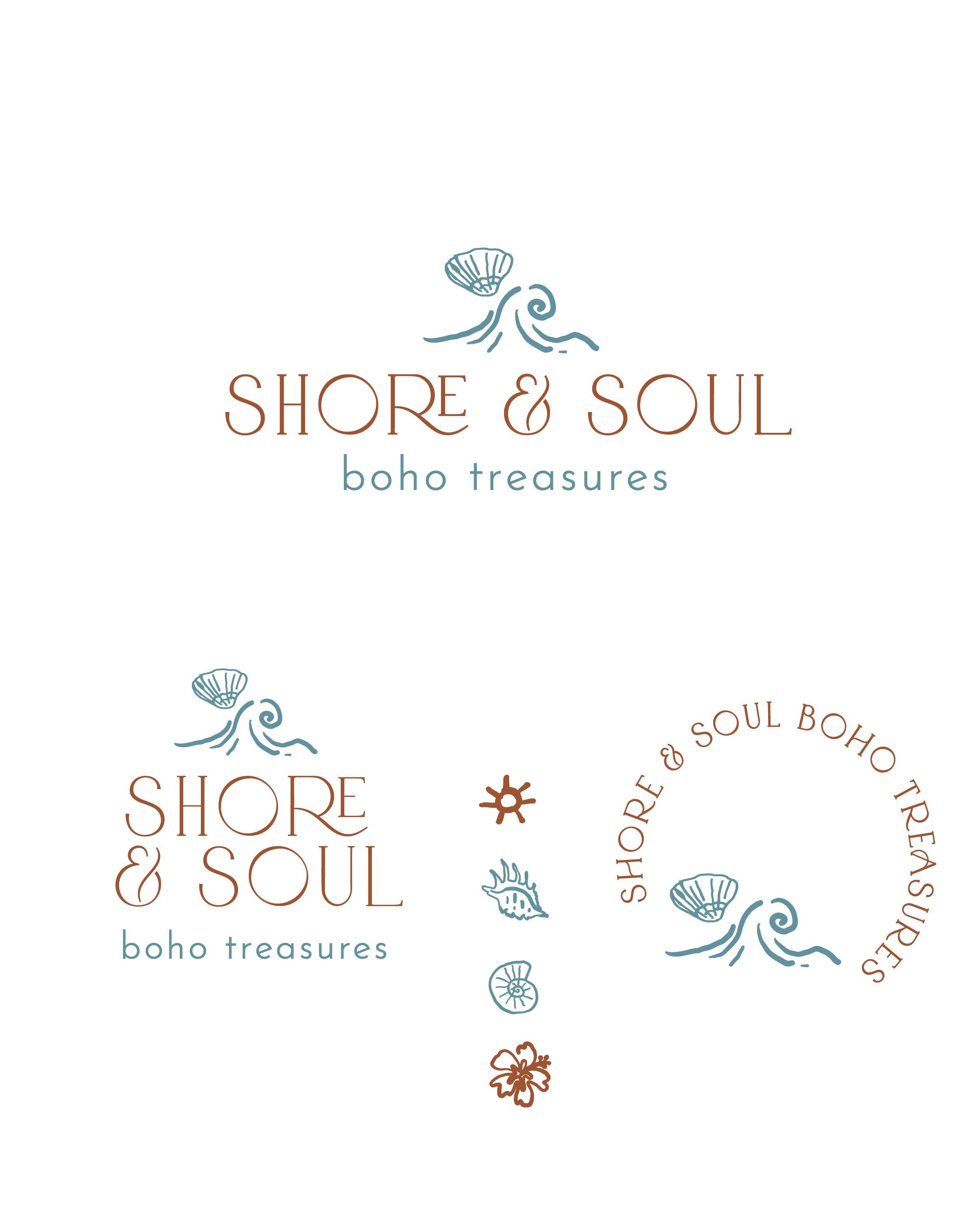 Custom Boutique Logo Design, Coastal Brand Identity Package - Etsy