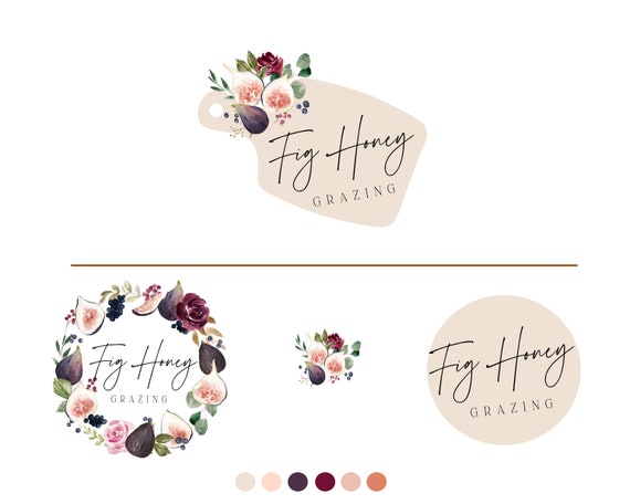 Charcuterie Logo Design Grazing Table Logo Design Rustic | Etsy UK