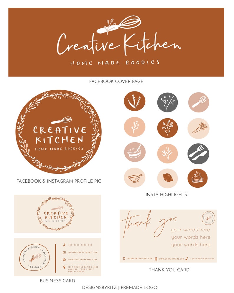 Food Logo Design Branding Kit Grazing Table Logo Design - Etsy