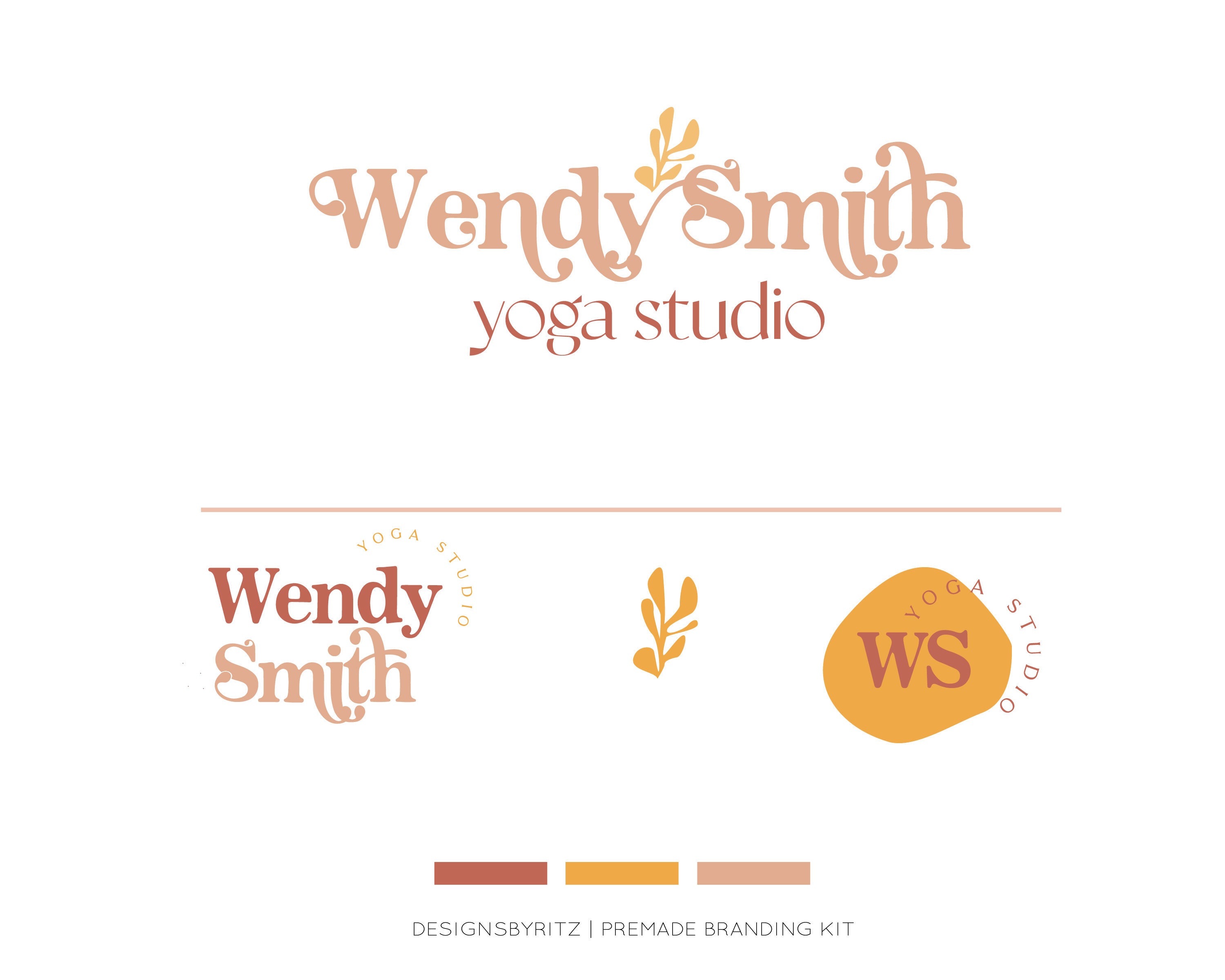 Boho Logo Design Premade Logo Design Vintage Retro Logo | Etsy