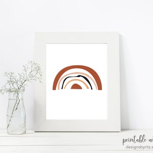 Boho Rainbow Printable Wall Art Rainbow Nursery Print - Etsy