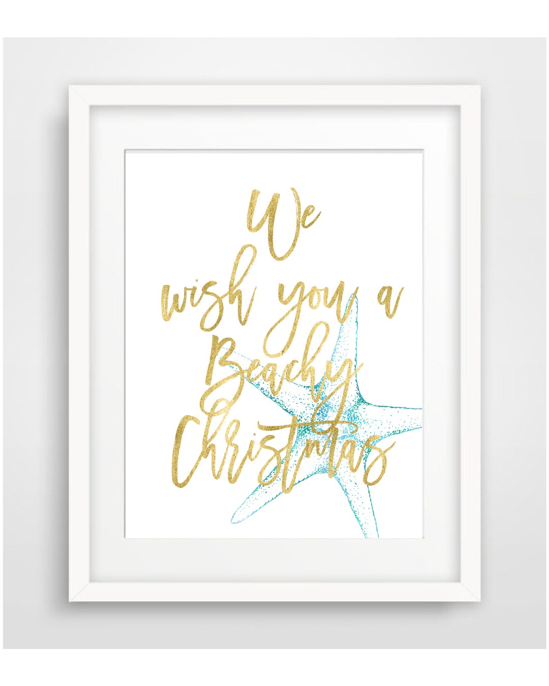 Tropical Christmas Printable, Tropical Christmas Art, Christmas Digital ...