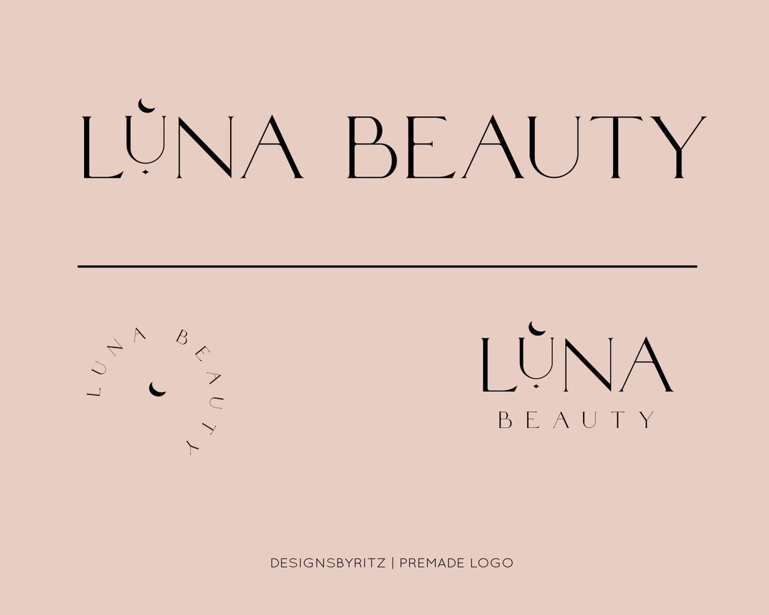 Moon Logo Design, Luna Logo, Wellness Logo, Aesthetics Logo, Boutique ...