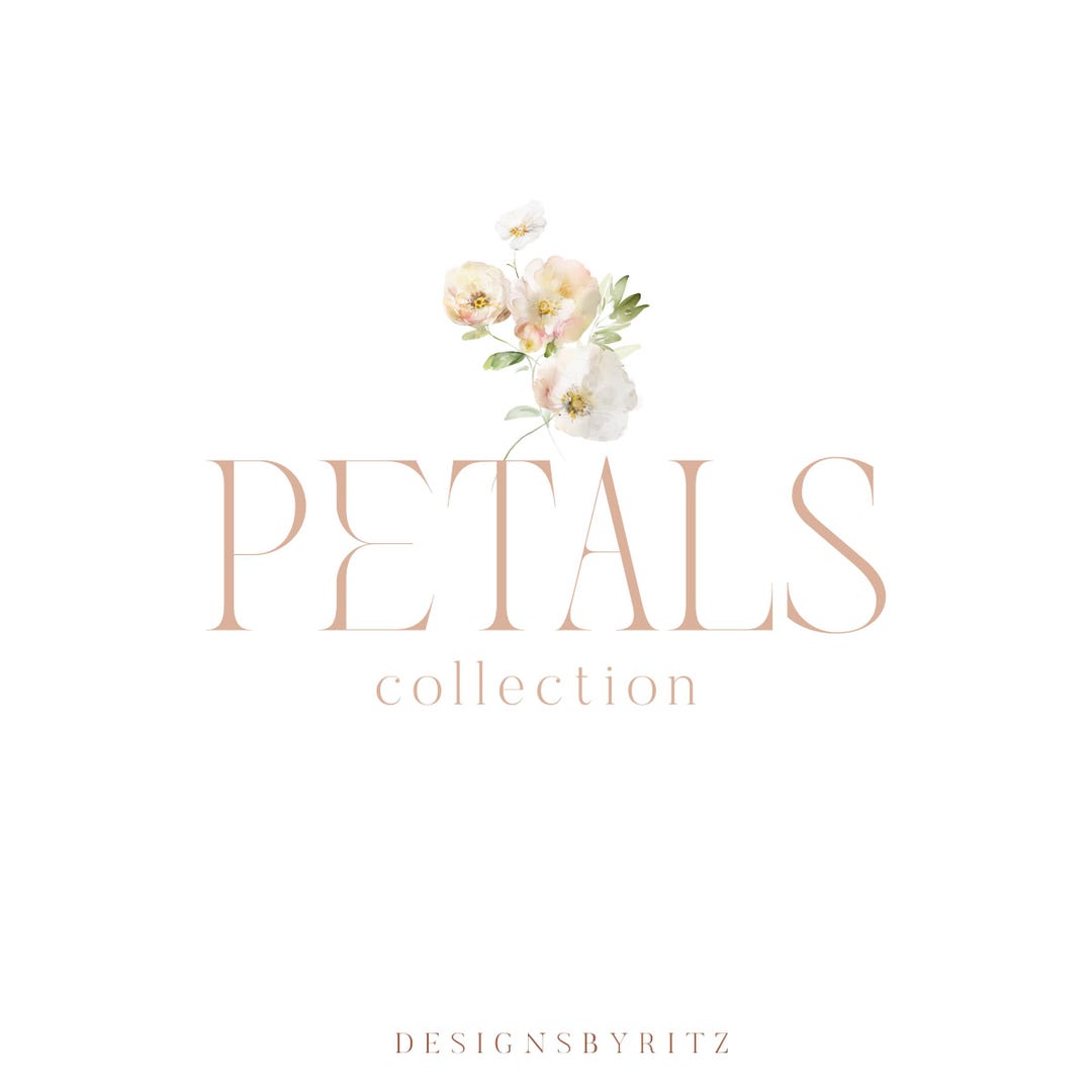 Floral Logo Design, Flower Branding Kit, Elegant Botanical Logo ...