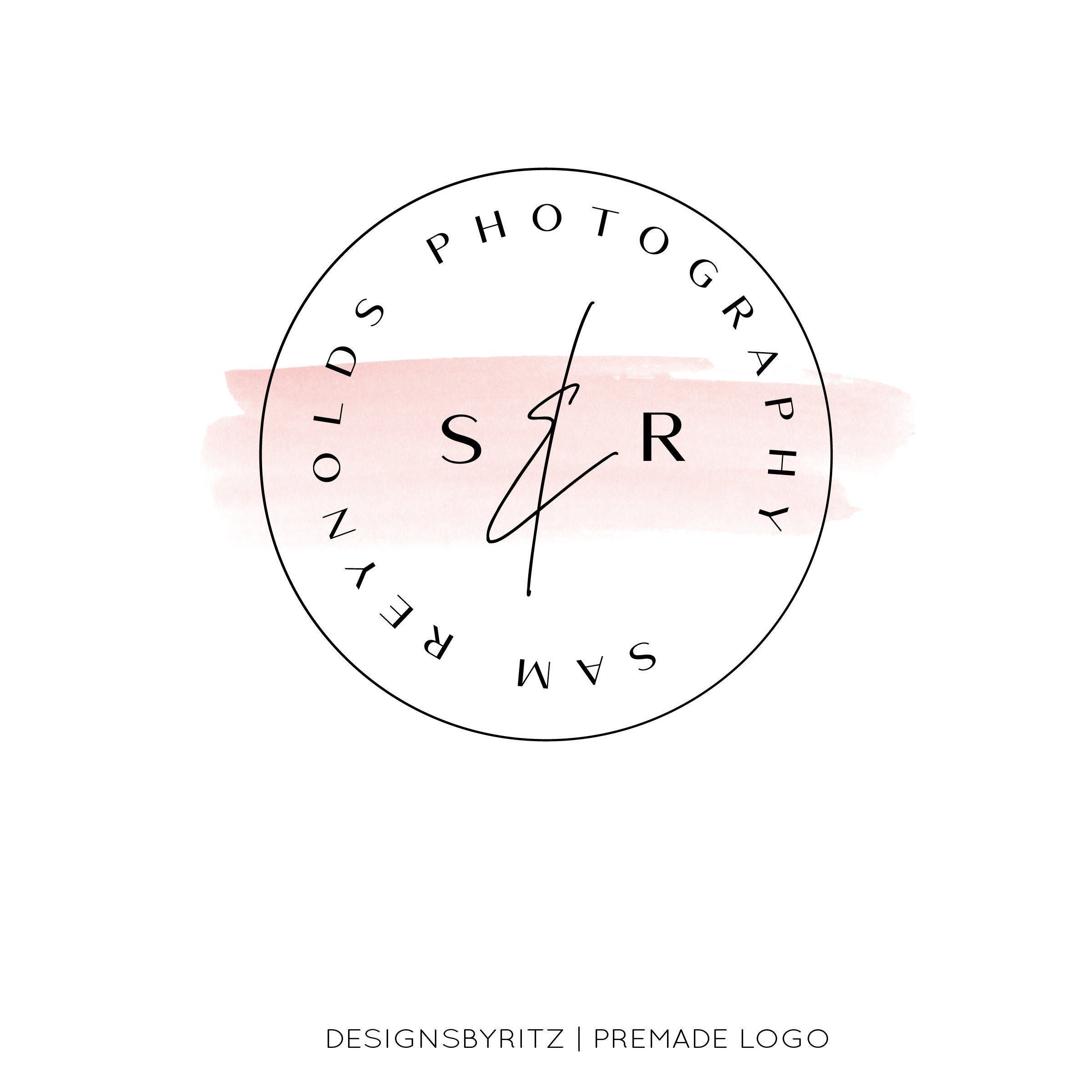 Premade Logo Design Stickers Circle Logo Business Boutique | Etsy