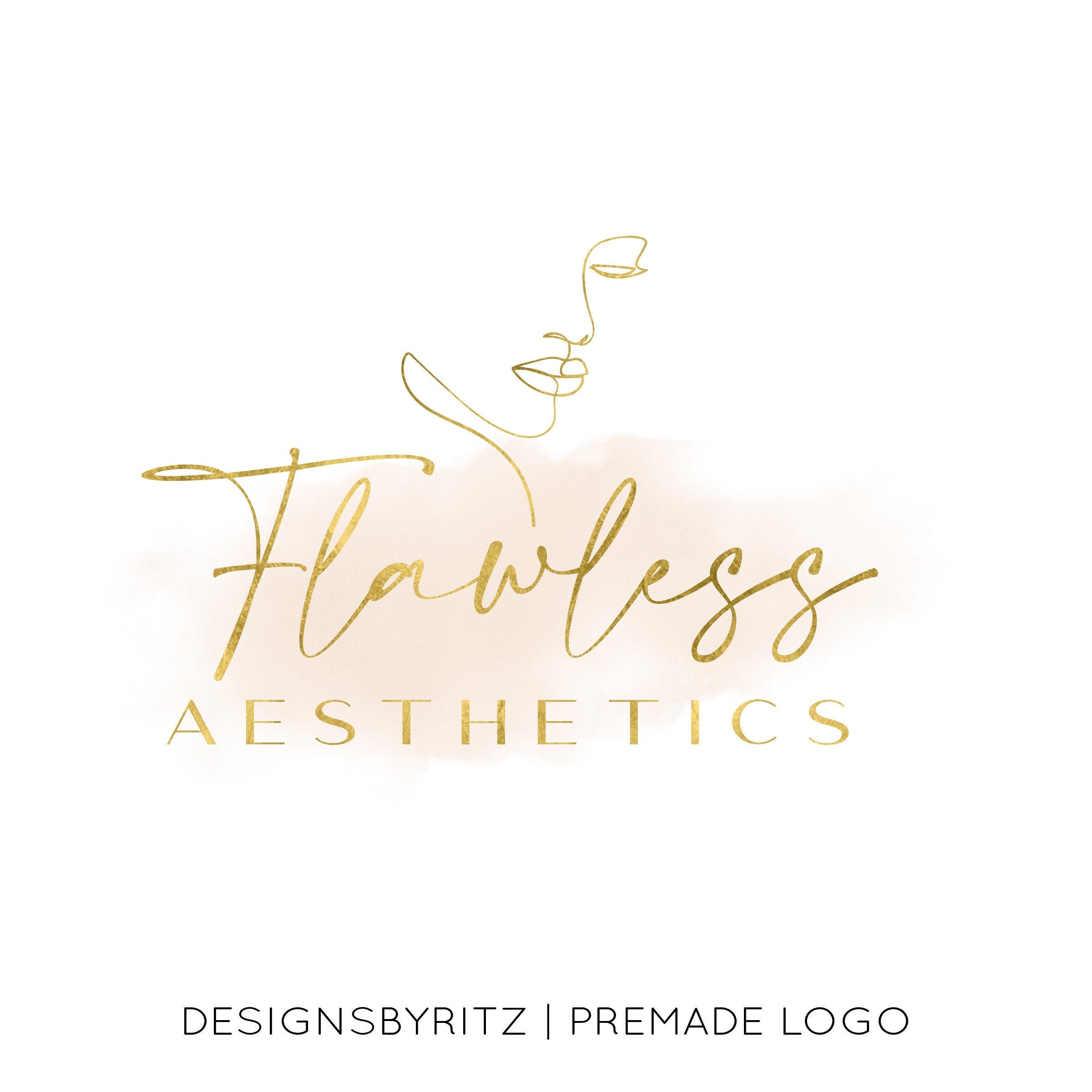 Beauty Logo Design Aesthetics Logo Esthetician Logo Woman | Etsy UK