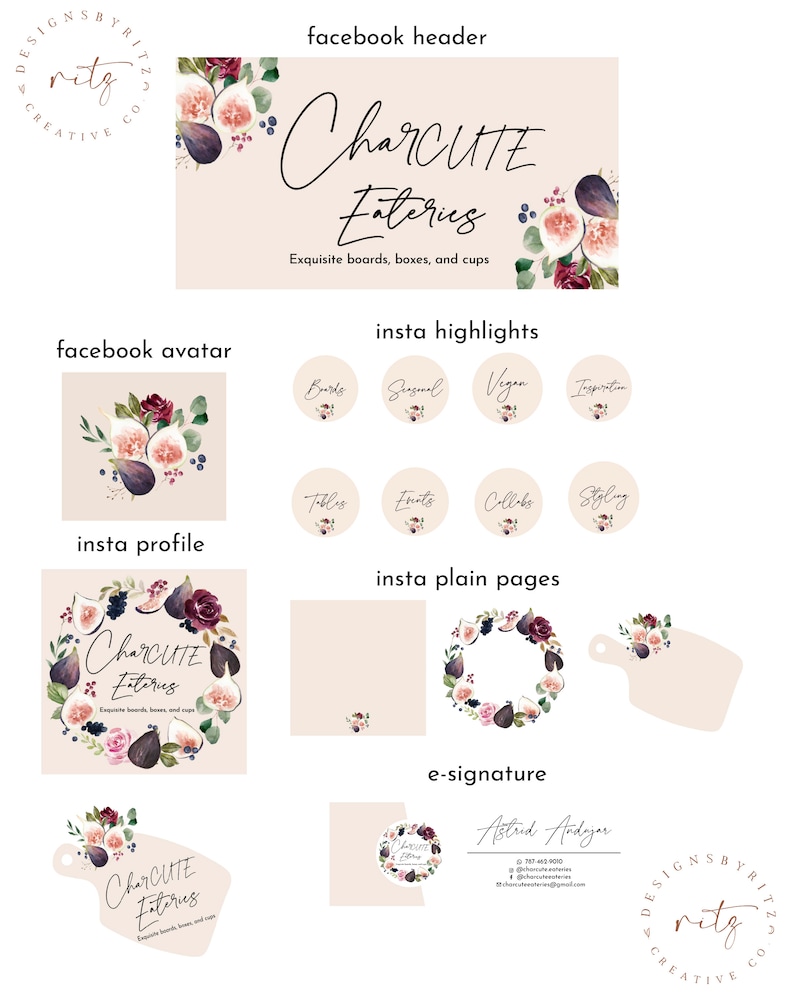 Charcuterie Logo Design Food Logo Grazing Table Logo | Etsy UK