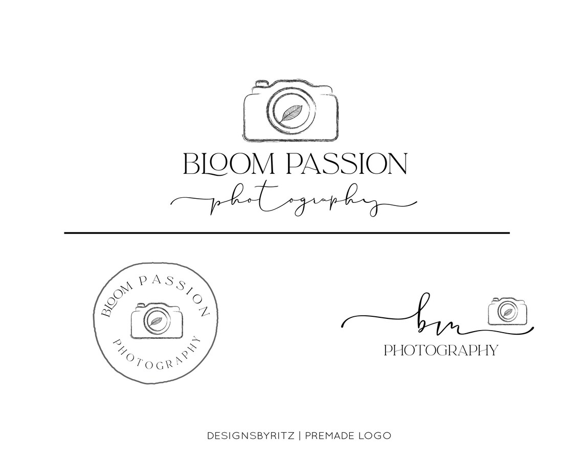 Photography Logo Watermark Logo for Photograph Premade Logo - Etsy