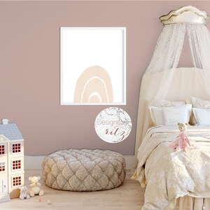 Rainbow Printable Wall Art for Modern Boho Nursery Kids Room Wall Decor ...