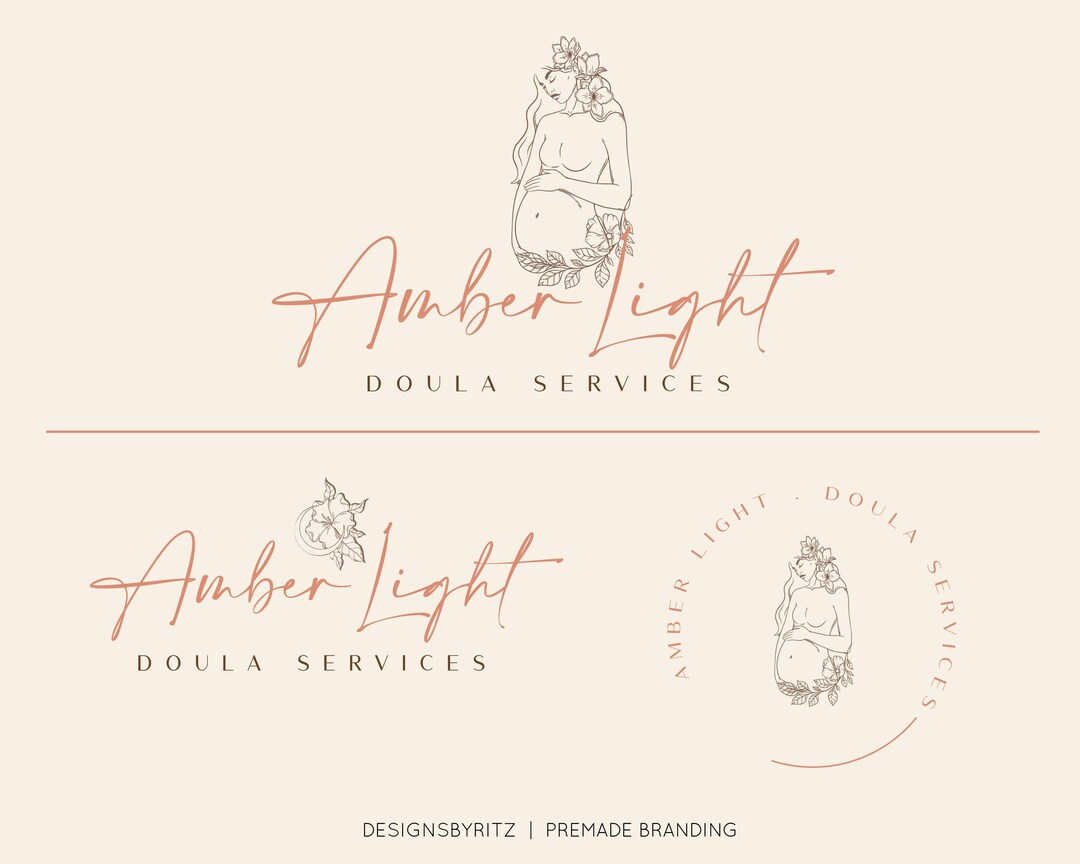 Doula Logo Design, Pregnancy Logo, Photography Logo Watermark, Holistic ...