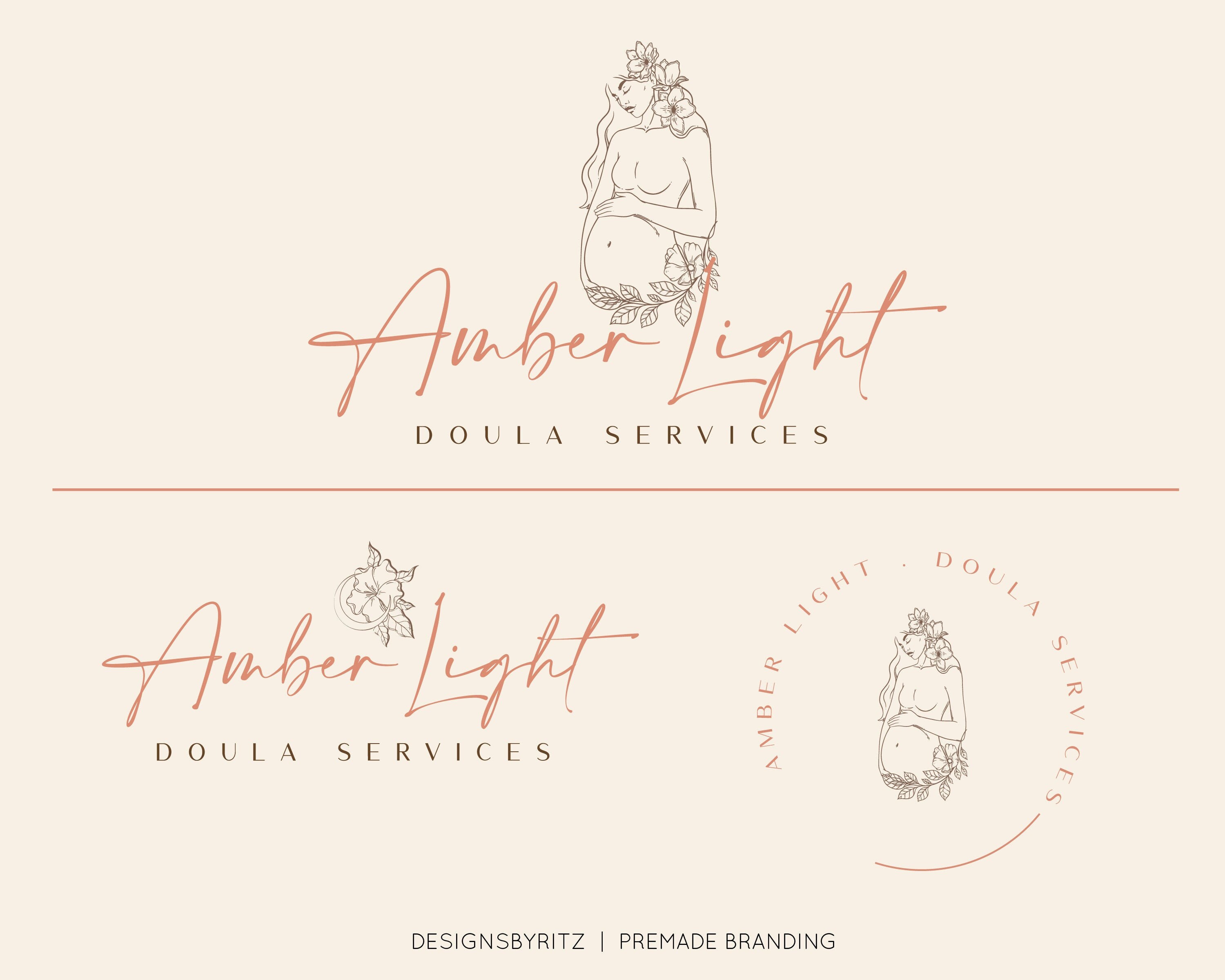 Doula Logo Design Pregnancy Logo Photography Logo Watermark - Etsy ...