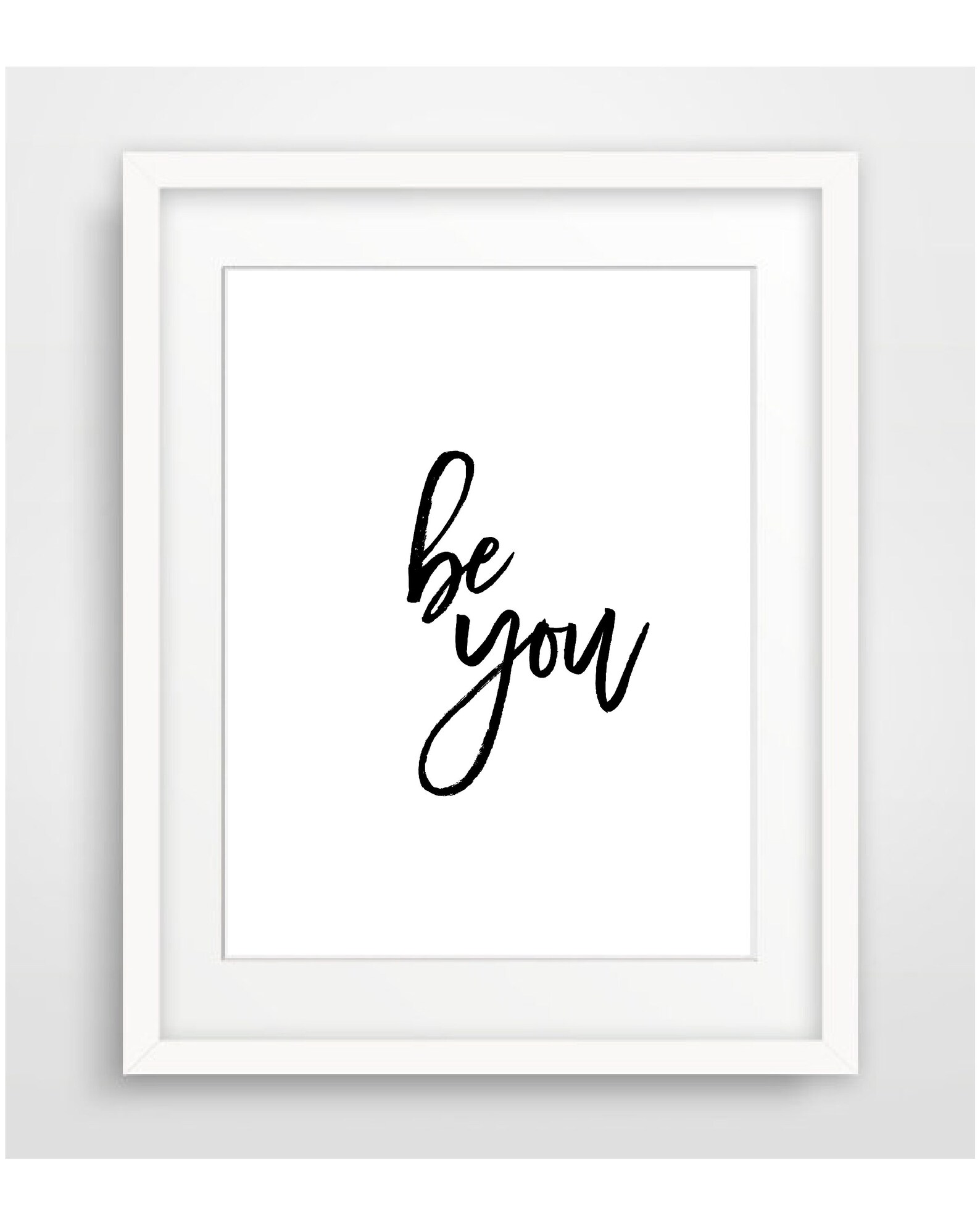 Inspiration Quote Printable Be You Print Motivation Wall | Etsy