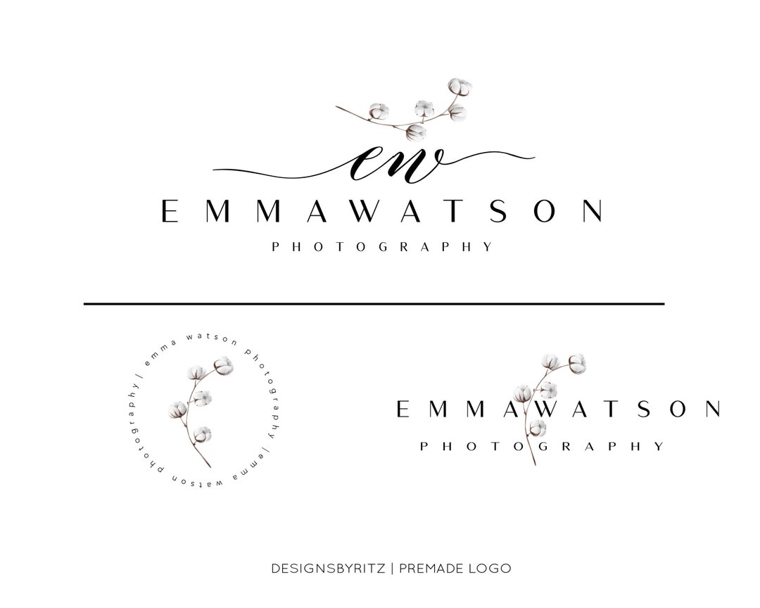 Rustic Business Logo, Boutique Logo Design, Photography Logo, Watermak ...