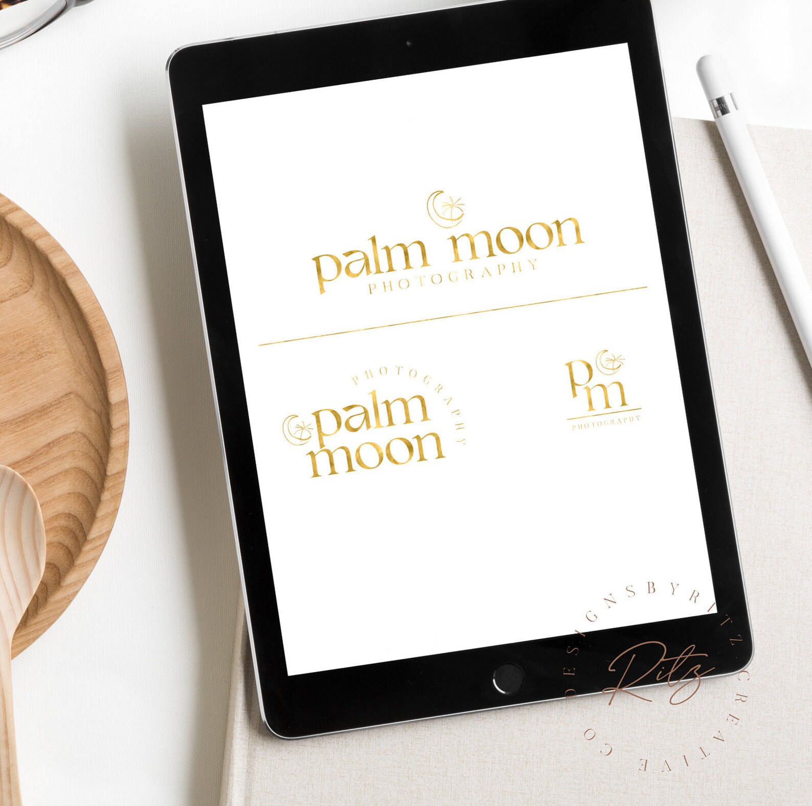 Moon Logo Design Photography Logo Watermark Premade Logo | Etsy