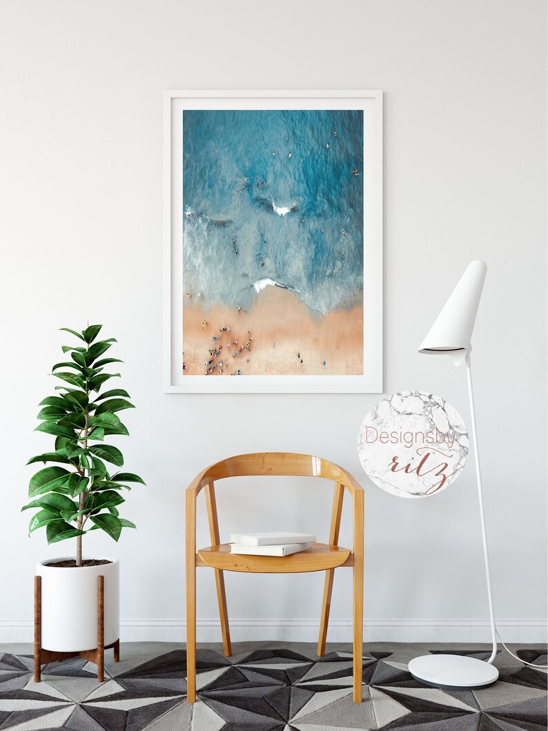 Beach Print, Aerial Beach Print, Printable Wall Art, Coastal Wall Art ...
