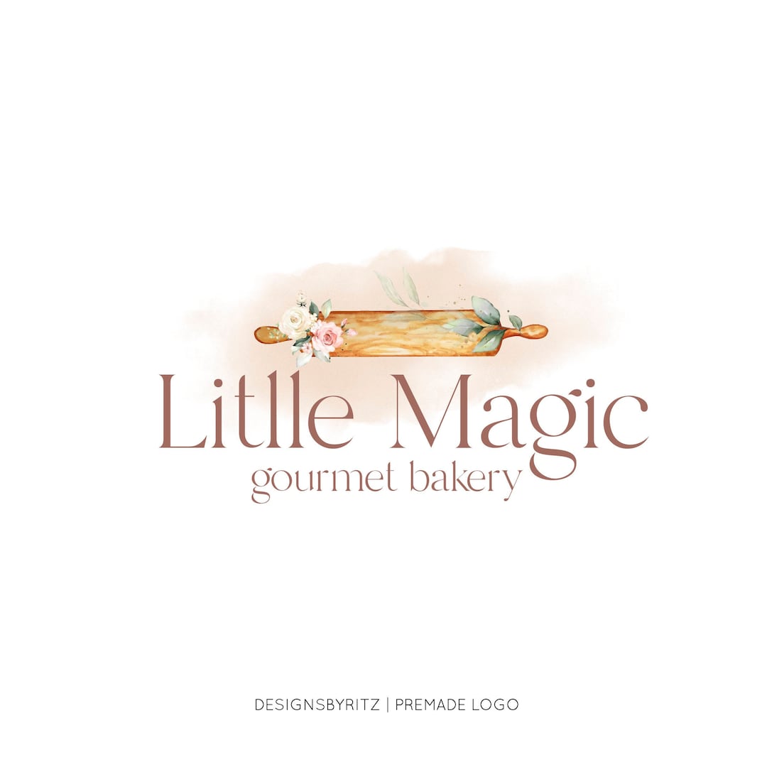Rustic Bakery Logo Design, Cooking Food Blog Logo, Baking Logo ...