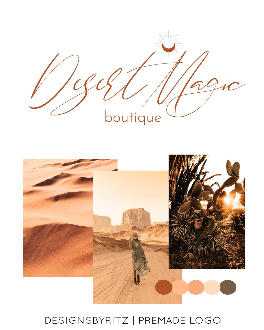 Boho Business Branding Kit, Signature Logo Design, Photography Logo and ...