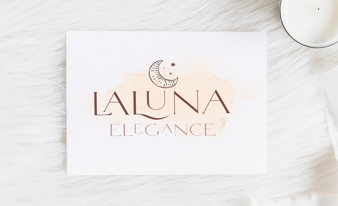 Signature Logo Design Moon Logo Photography Logo and | Etsy