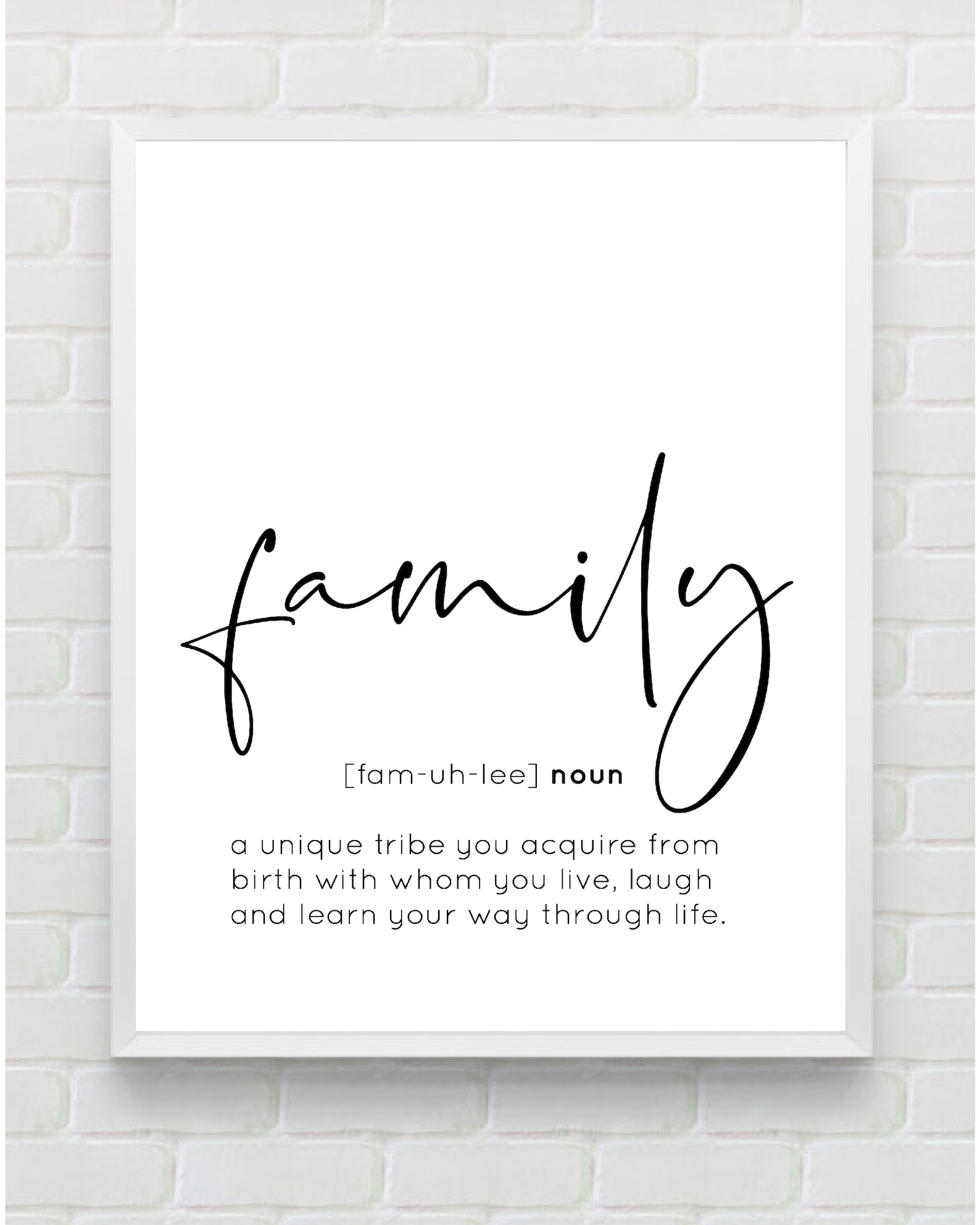 Family Definition Print Family Print Family Poster Family - Etsy UK