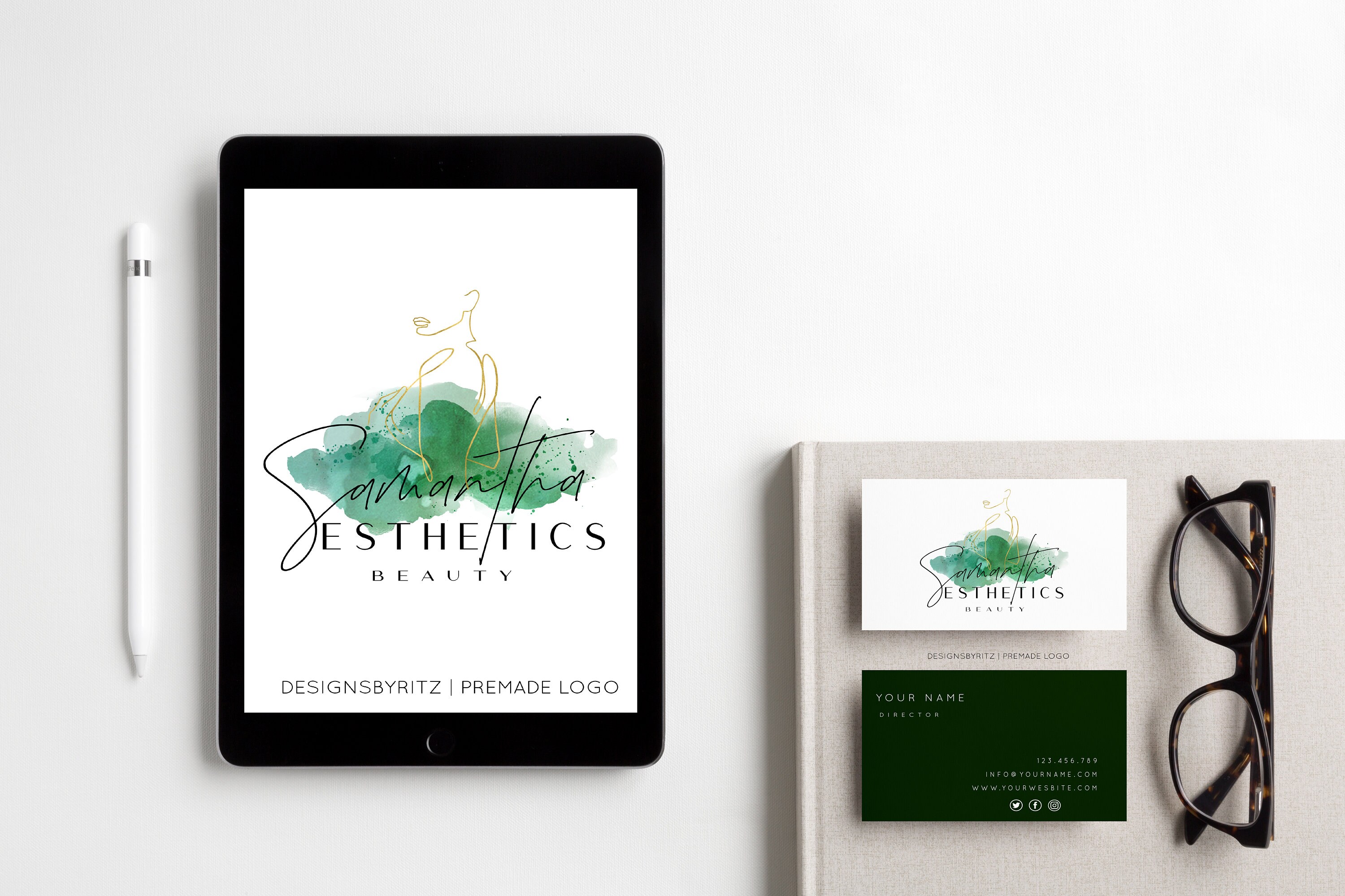 Beauty Logo Design Aesthetics Logo Modern Boutique Logo | Etsy