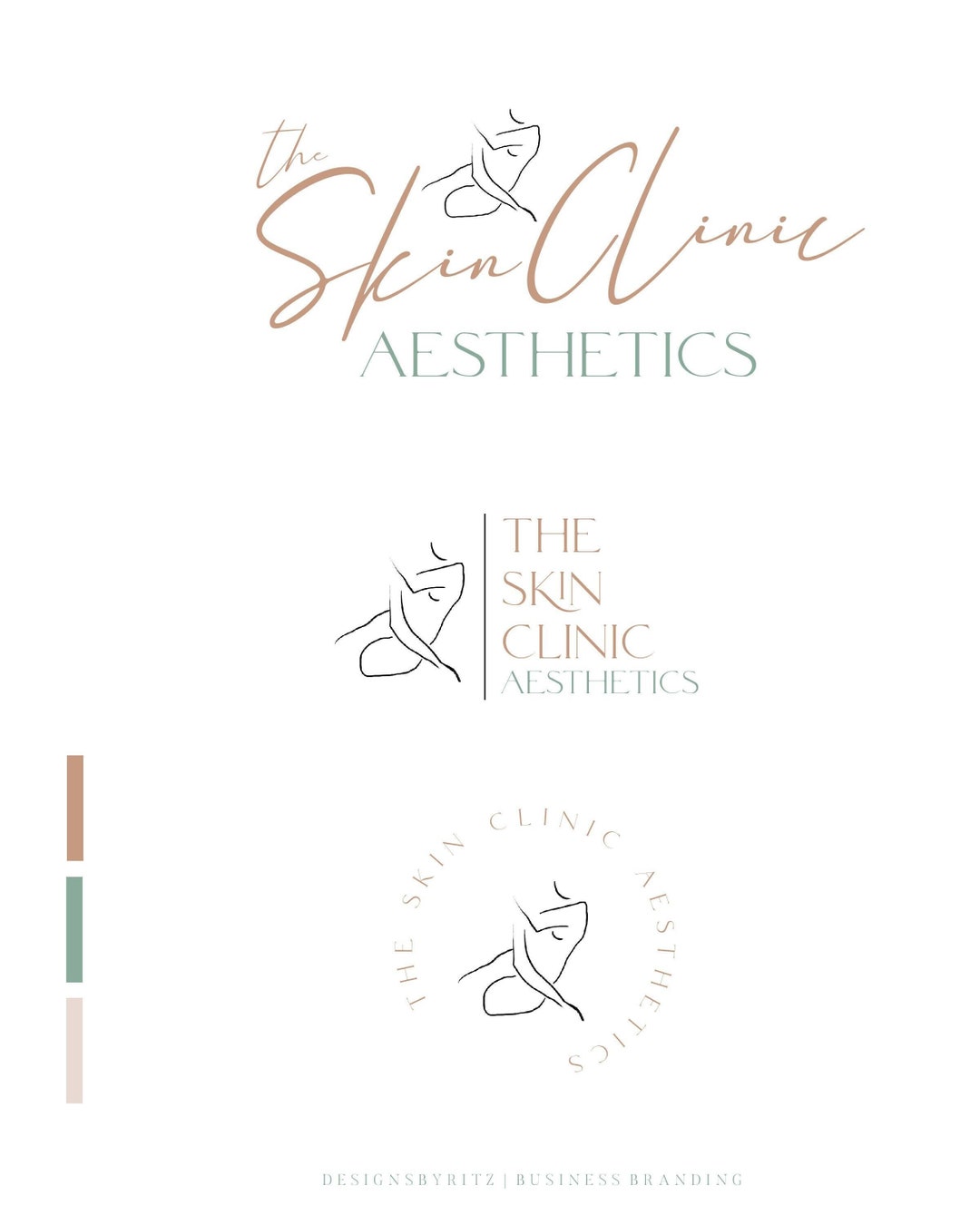 Logo Design Custom for Business, Boho Logo Design, Esthetician Logo ...