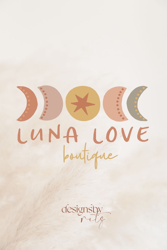 Logo Design Custom Boho Logo Design Premade Logo Design | Etsy